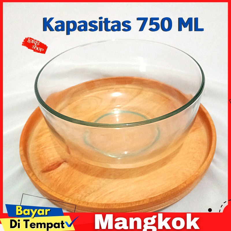 Jual Mangkok Mangkuk Bakso Mie Kaca Beling Bening Polos Bulat ...