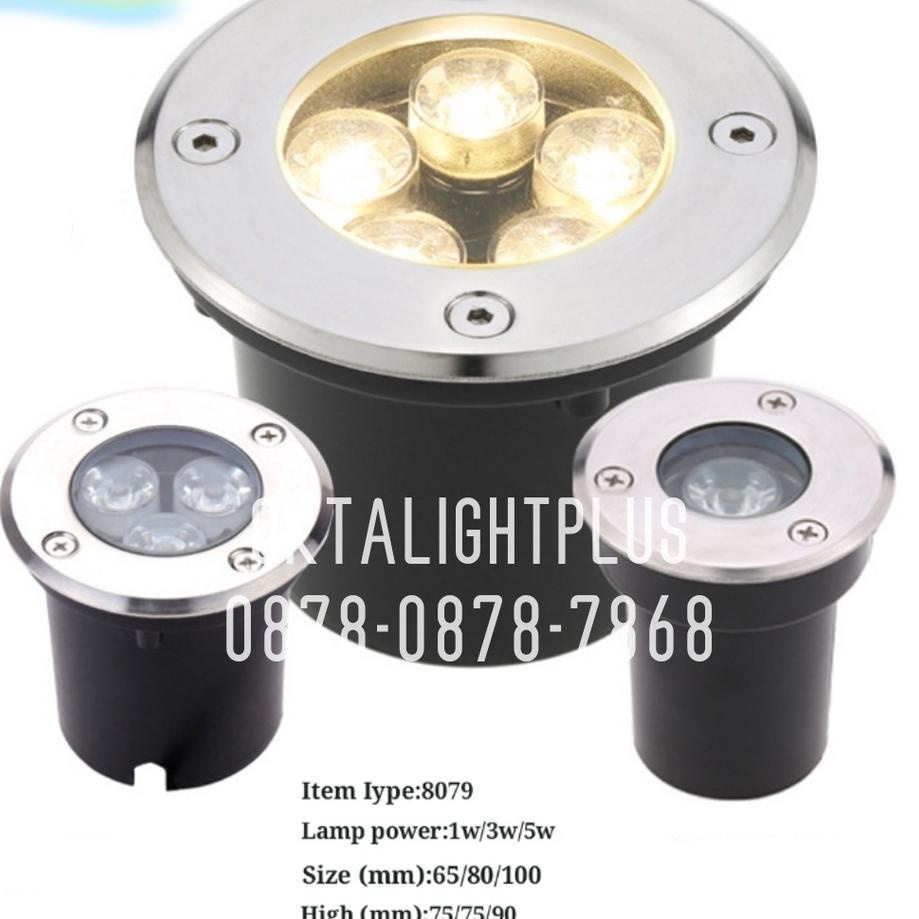 Jual GROSIR LAMPU LANTAI LED GROUND TANAM OUTDOOR 1 WATT 3 WATT 5 WATT ...