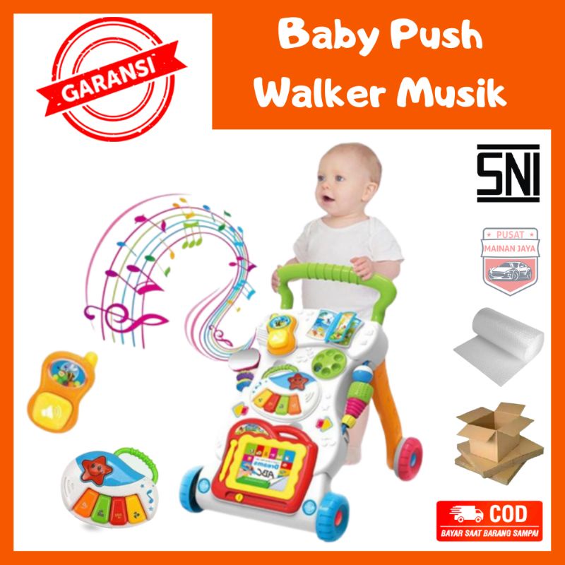 Jual Baby Push Walker Musik Walker Mainan dorongan bayi stroller AU02 ...