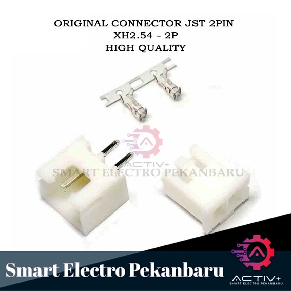 Jual HIGH QUALITY SET CONNECTOR JST 2PIN XH2.54 - 2P - Male Female Pin Kaki Lurus 2.54mm Molex ...