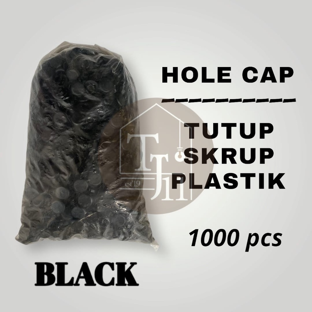 Jual HOLE CAP PLUG / TUTUP SEKRUP PLASTIK LUBANG PINTU KUSEN ALUMINIUM HARGA PER 1000 Pcs ...