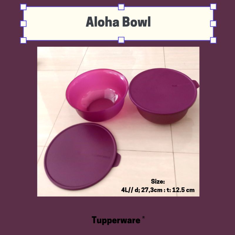 Jual Aloha Bowl 4L Tupperware// Mangkuk jumbo Tupperware | Shopee Indonesia