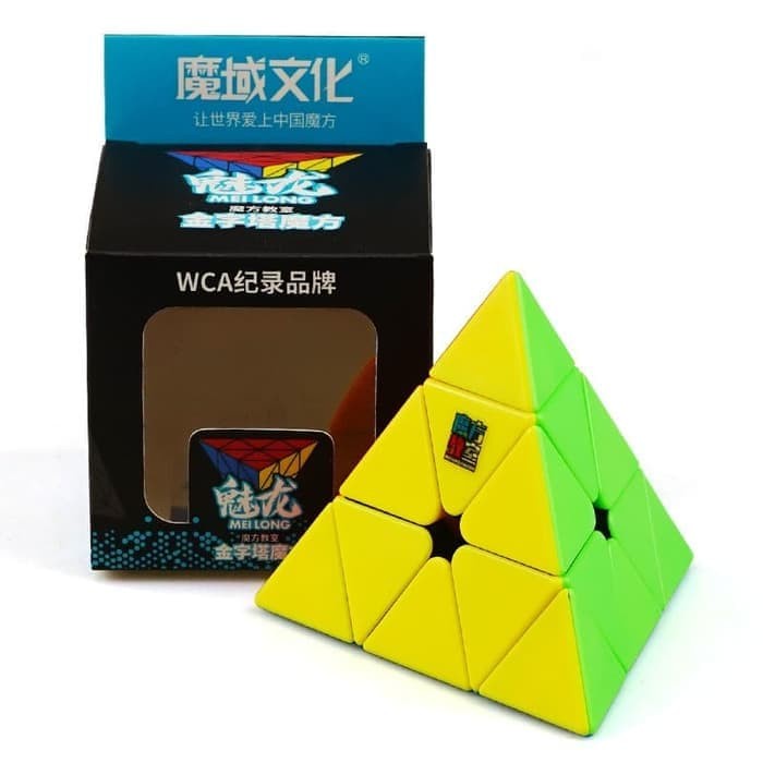 Jual Rubik Pyraminx MoYu Meilong Pyraminx MFJS Stickerless Original ...