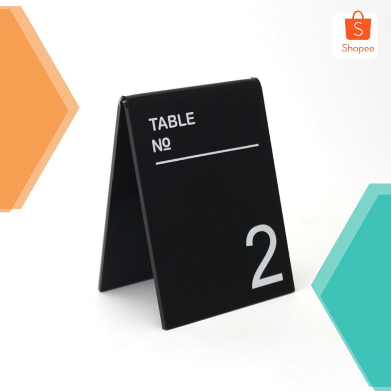 Jual Murah nomor meja akrilik - nomor meja cafe dan resto - table ...