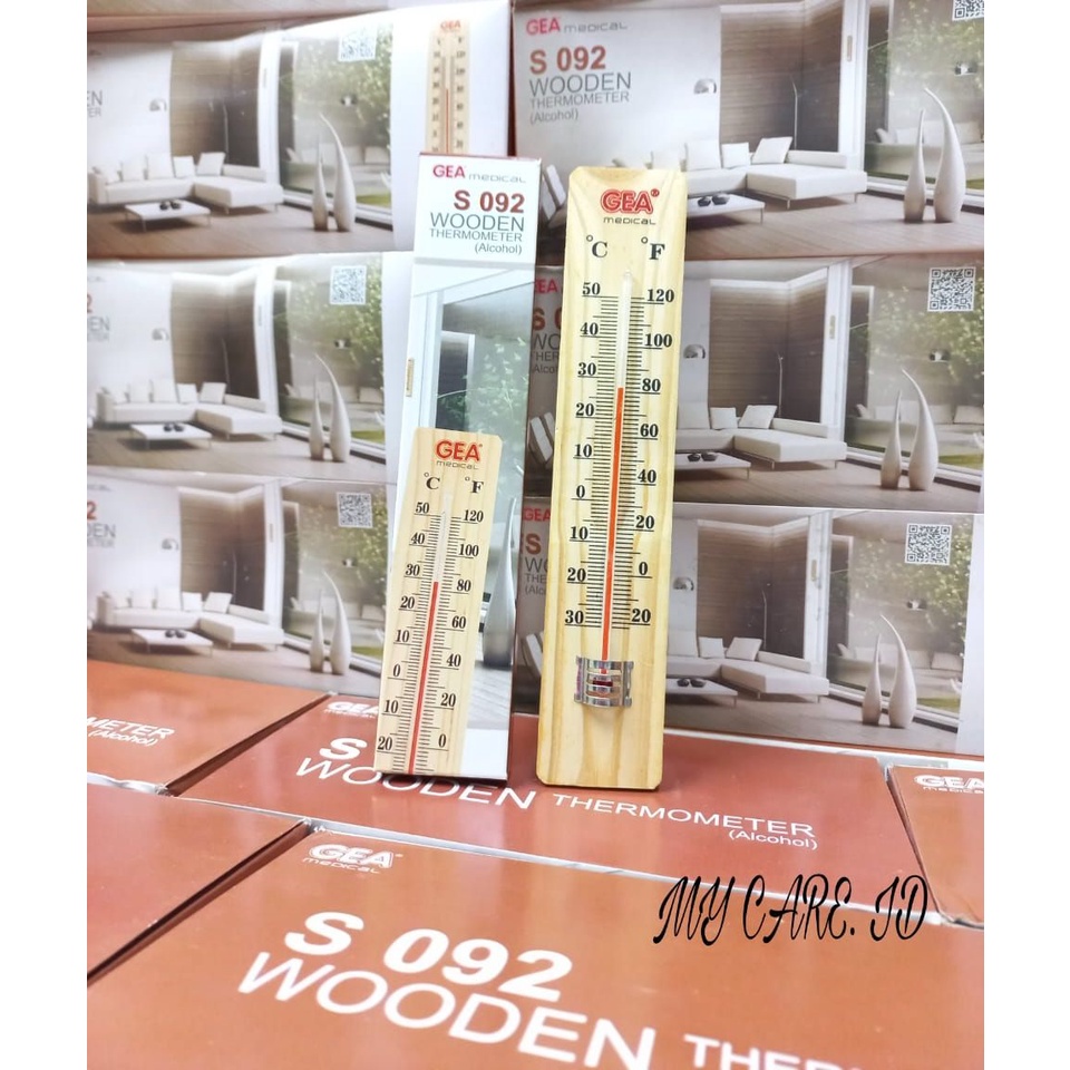 Jual LynCare Thermometer Wooden / Termometer Ruang Kayu GEA S 092 ...