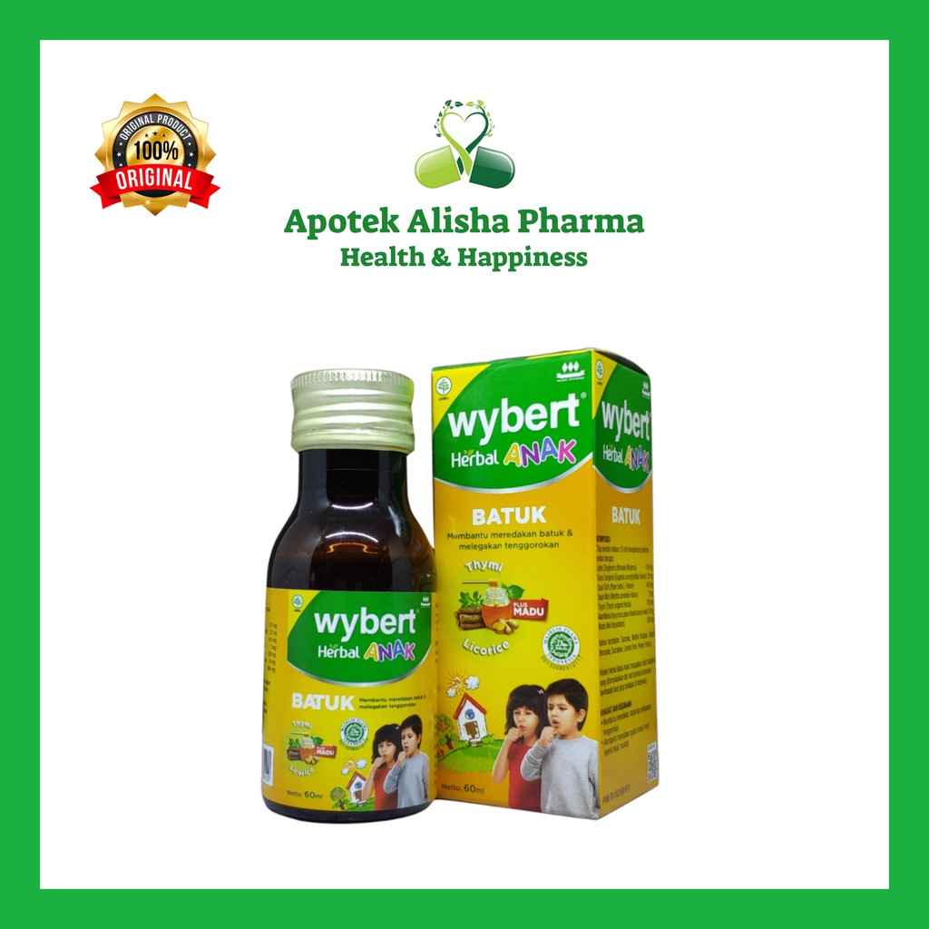 Jual Wybert Herbal Anak Sirup 60ml - Wibert Anak Syrup Obat Batuk ...