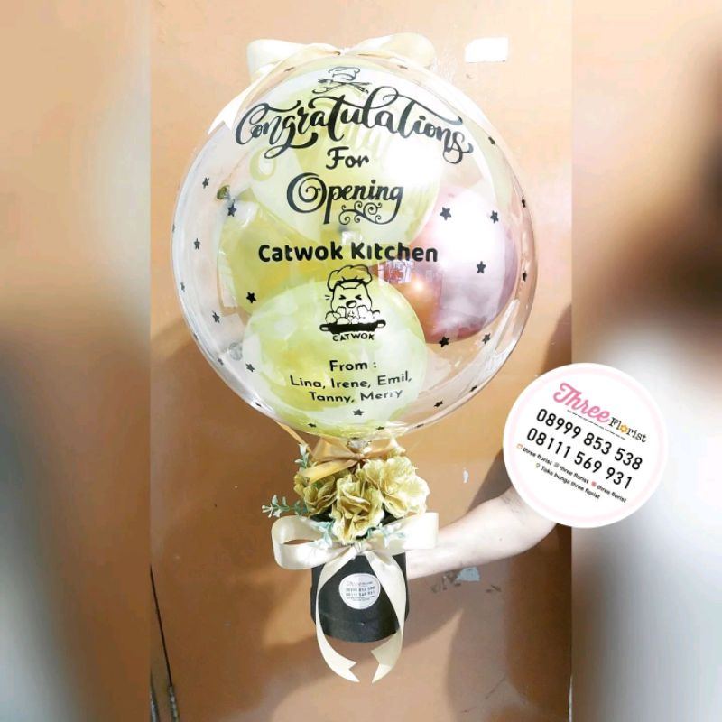 Jual box bunga balon bloom / congratulations opening usaha baru ...