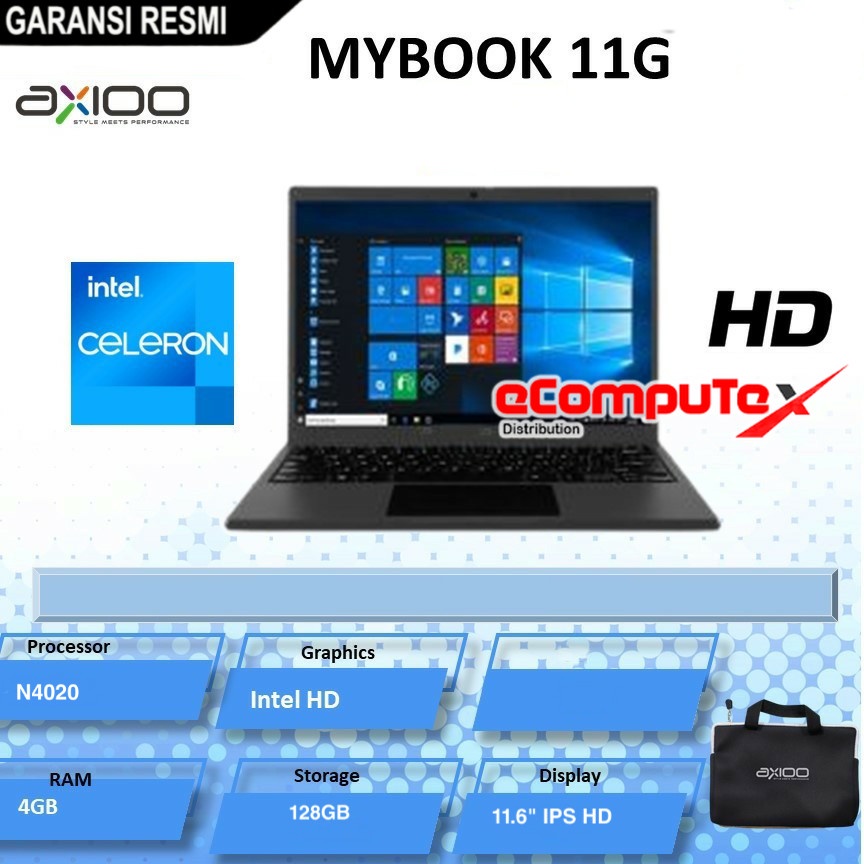 Jual NOTEBOOK AXIOO MYBOOK 11G INTEL CELERON N4020 4GB DDR4 128GB SSD ...