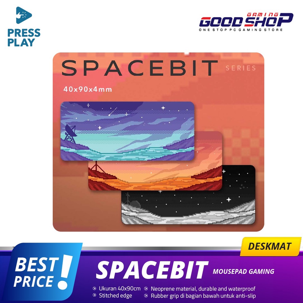 Jual PressPlay SPACEBIT Gaming Mousepad Deskmat - Gaming Mousepad | Shopee Indonesia