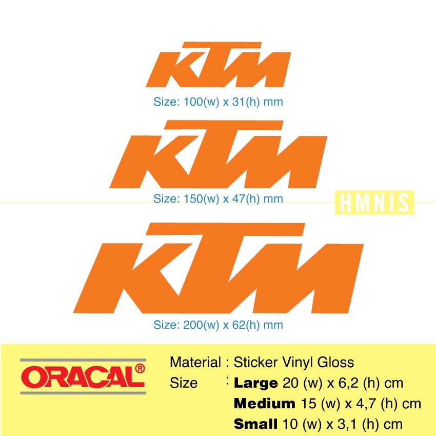 Jual Sticker KTM, Sticker Logo KTM, Cutting Sticker KTM | Shopee Indonesia