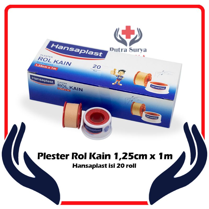 Jual Hansaplast Roll Plester Gulung Kain 1.25cm x 1m | Shopee Indonesia