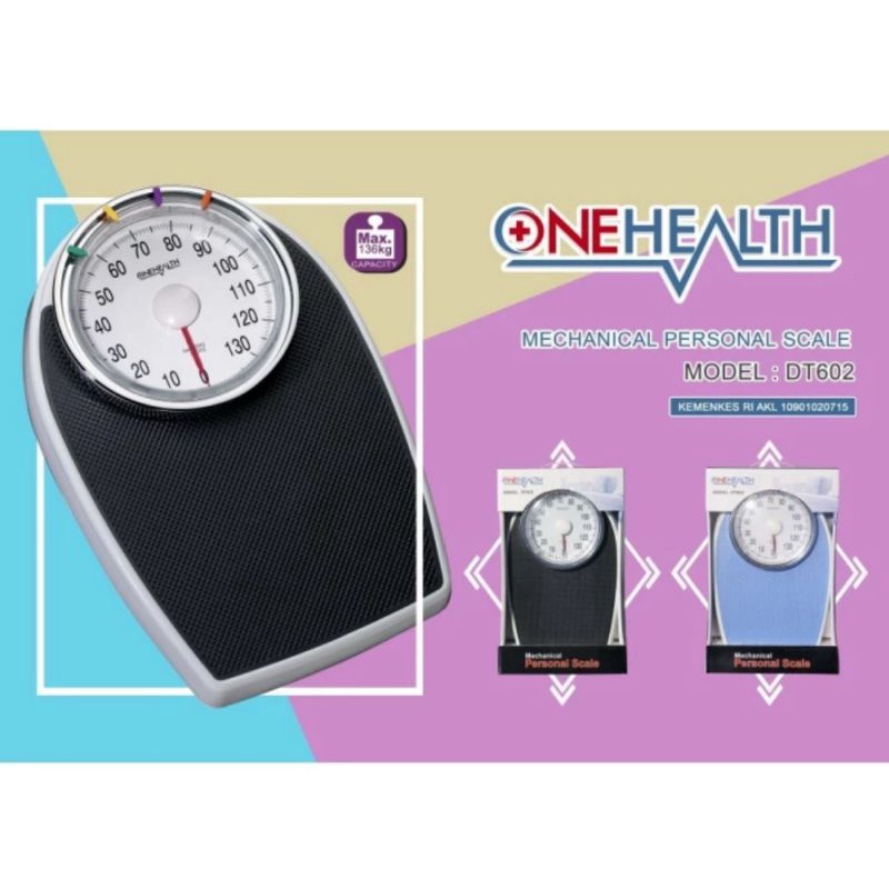 Jual ONEHEALTH TIMBANGAN BADAN DT 602 MANUAL BODY SCALE | Shopee Indonesia