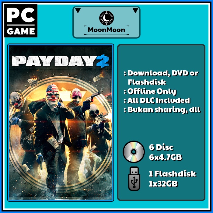 Jual PAYDAY 2 (2013) All DLCs | Shopee Indonesia