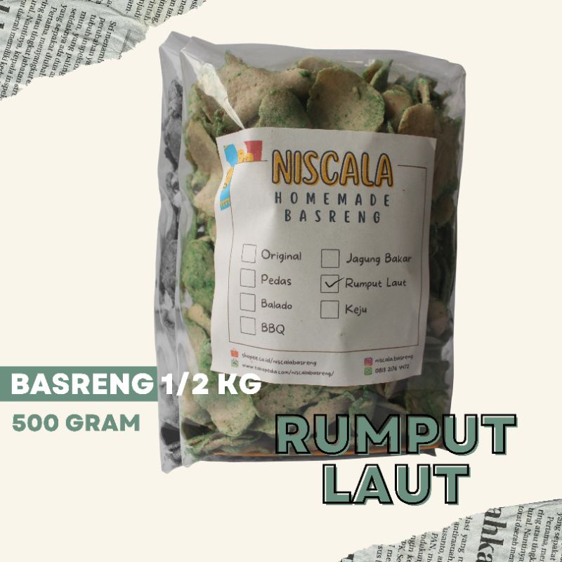 Jual BASRENG 1/2 KG RASA RUMPUT LAUT | Shopee Indonesia