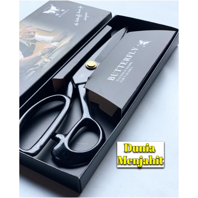 Jual Gunting Kain Butterfly Original Hitam (Gunting Baja) 8" / 9" / 10 ...