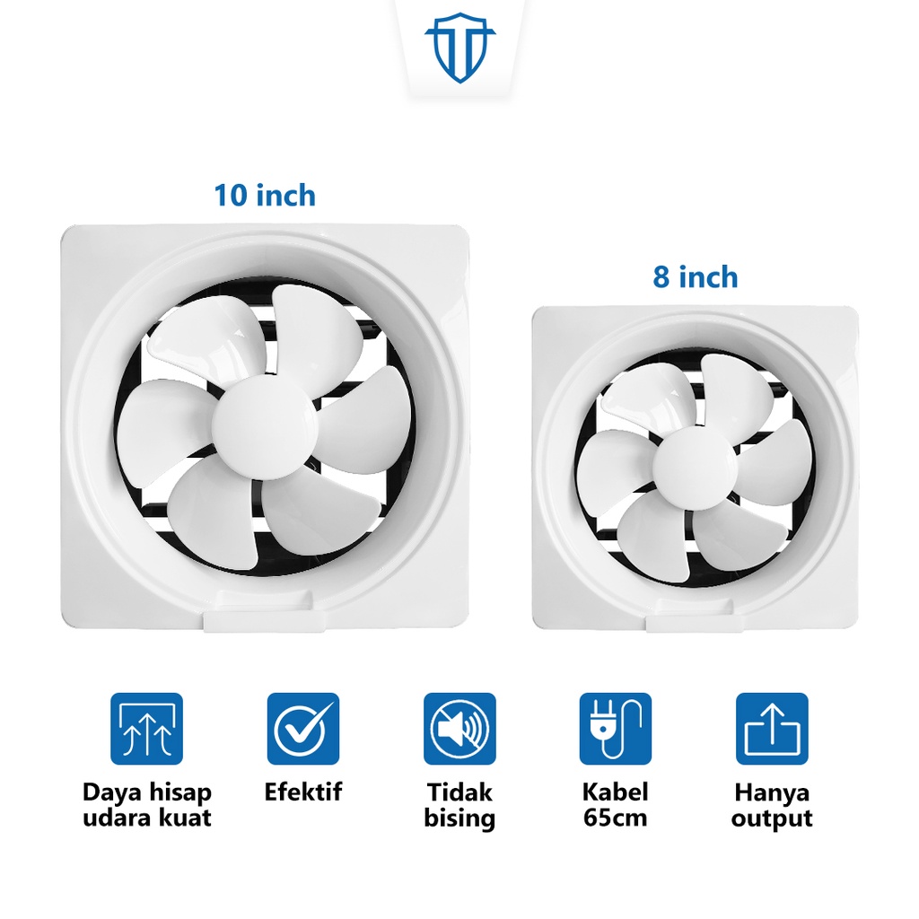 Jual Exhaust Fan Dinding Kipas Angin Hexos 8inch Dan 10inch Pembuangan ...