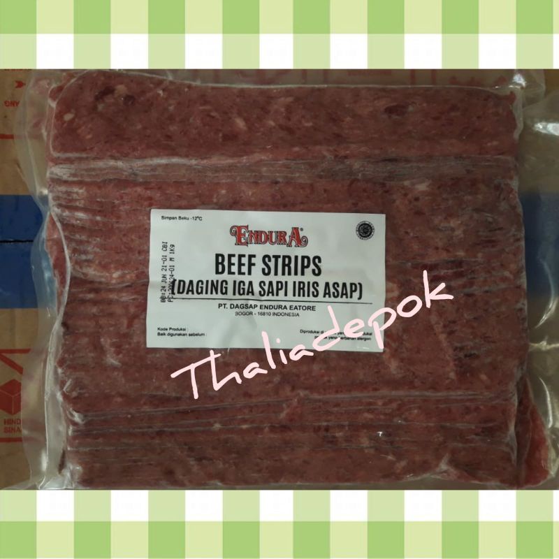 Jual ENDURA BEEF BACON/DAGING LEMBARAN 1KG, AMAN DAN 100% HALAL ...