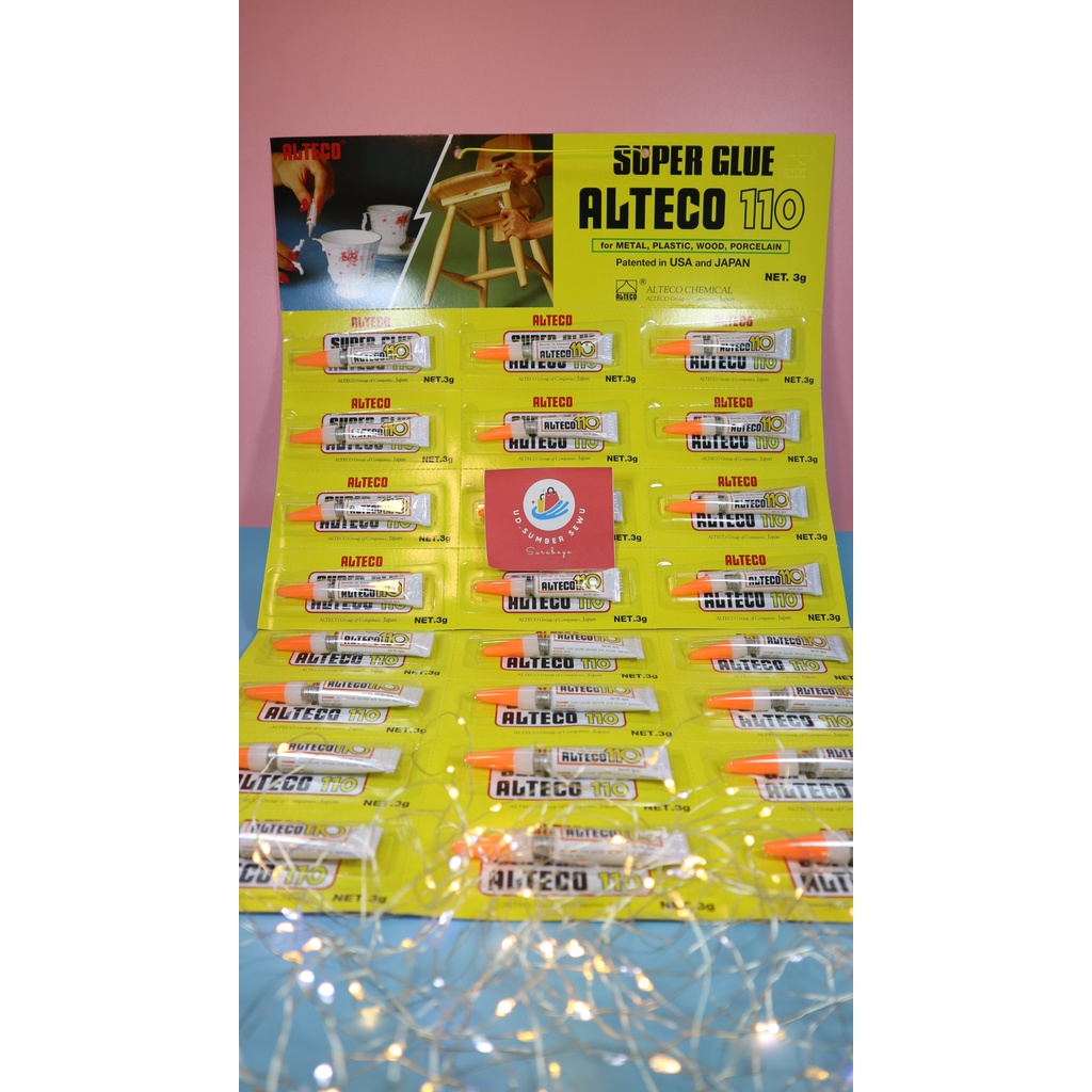 Jual Lem Super Glue ALTECO 110 3g ASLI ORIGINAL | Shopee Indonesia