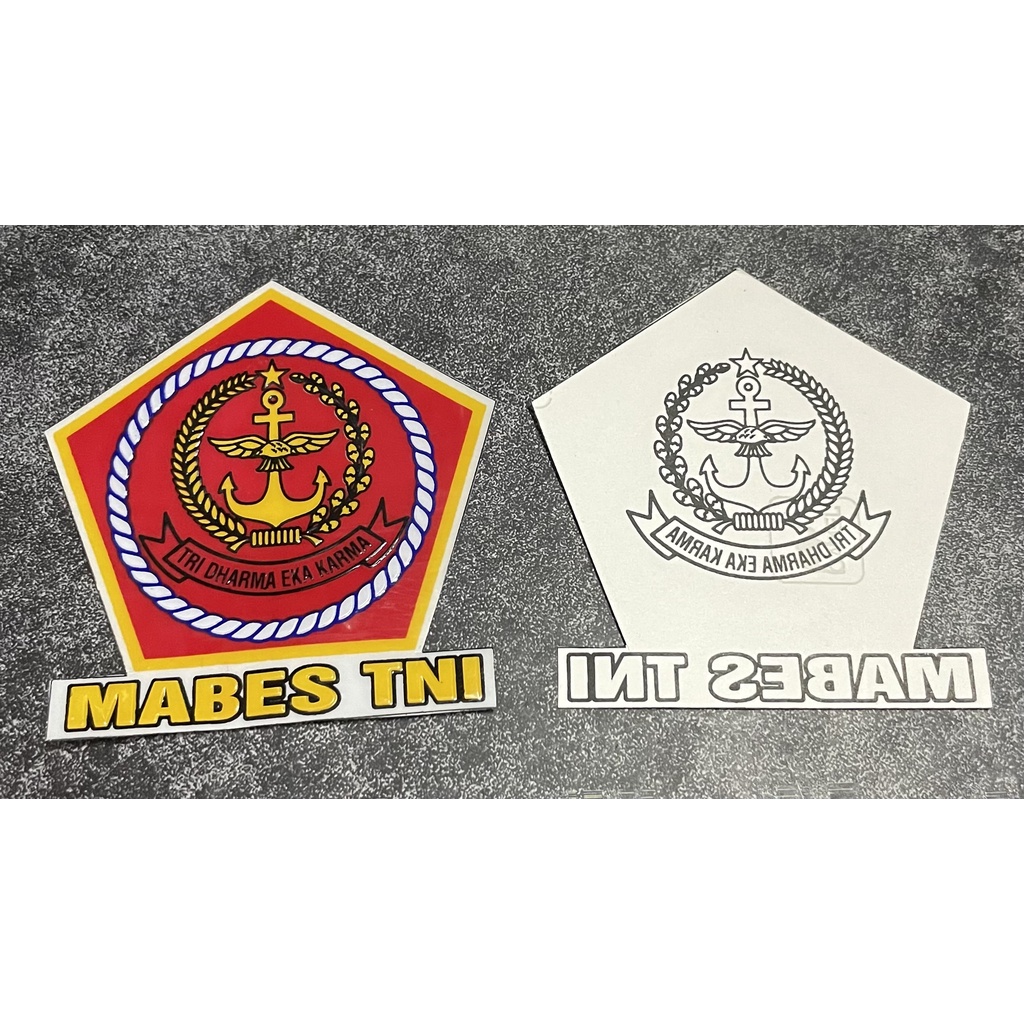 Jual Stiker Mabes TNI (Tempel Dalam) | Sticker Mabes TNI | Stiker Mobil ...