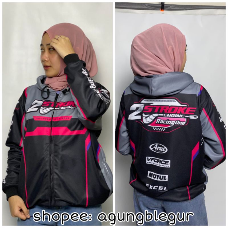 Jual jaket two stroke 2tak fiz r rx king ninja satria / 2stroke gank ...
