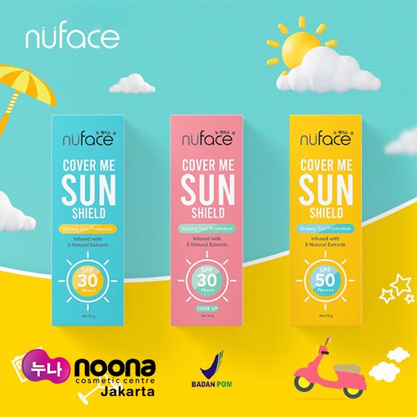 Jual NU FACE COVER ME SUN SHIELD WATERY SUN PROTECTION 50 G | Shopee ...