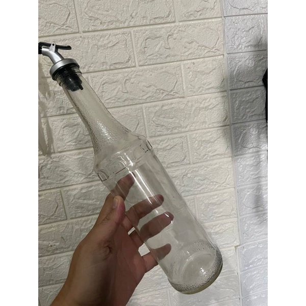 Jual BOTOL CAFE 1liter BOTOL KACA KAFE 1000ml BOTOL+ TUTUP | Shopee ...