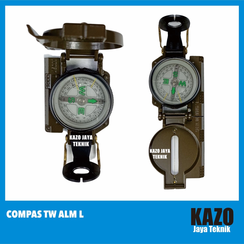 Jual Compas TW ALM L, Kompas Besi Lensatic Outdoor Sport Army Compass ...