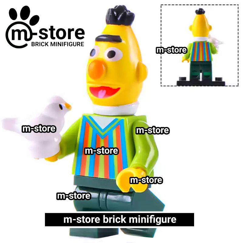 Jual brick sesame street bert mini toy figure | Shopee Indonesia