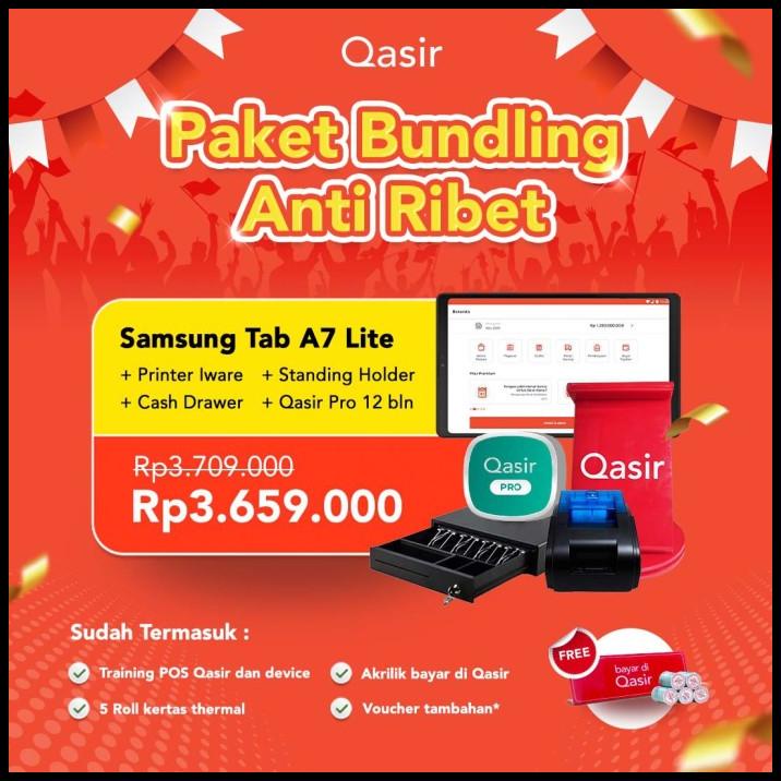 Jual Mesin Kasir Tablet Komplit + Qasir Pro / Samsung Tab A7/ Printer ...