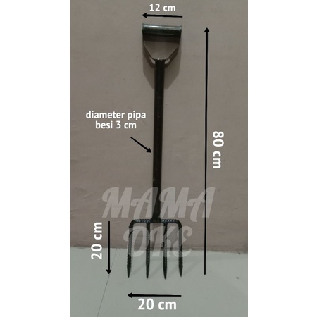 Jual Garpu Tanah Baja Ulir / Garpu Injak Gigi 4 | Shopee Indonesia