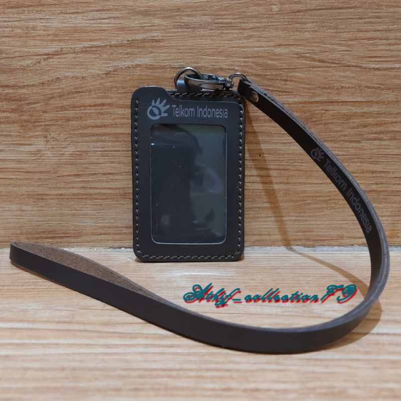 Jual Tempat Id Card TELKOM Indonesia Kulit Holder Id Card Kulit TELKOM ...