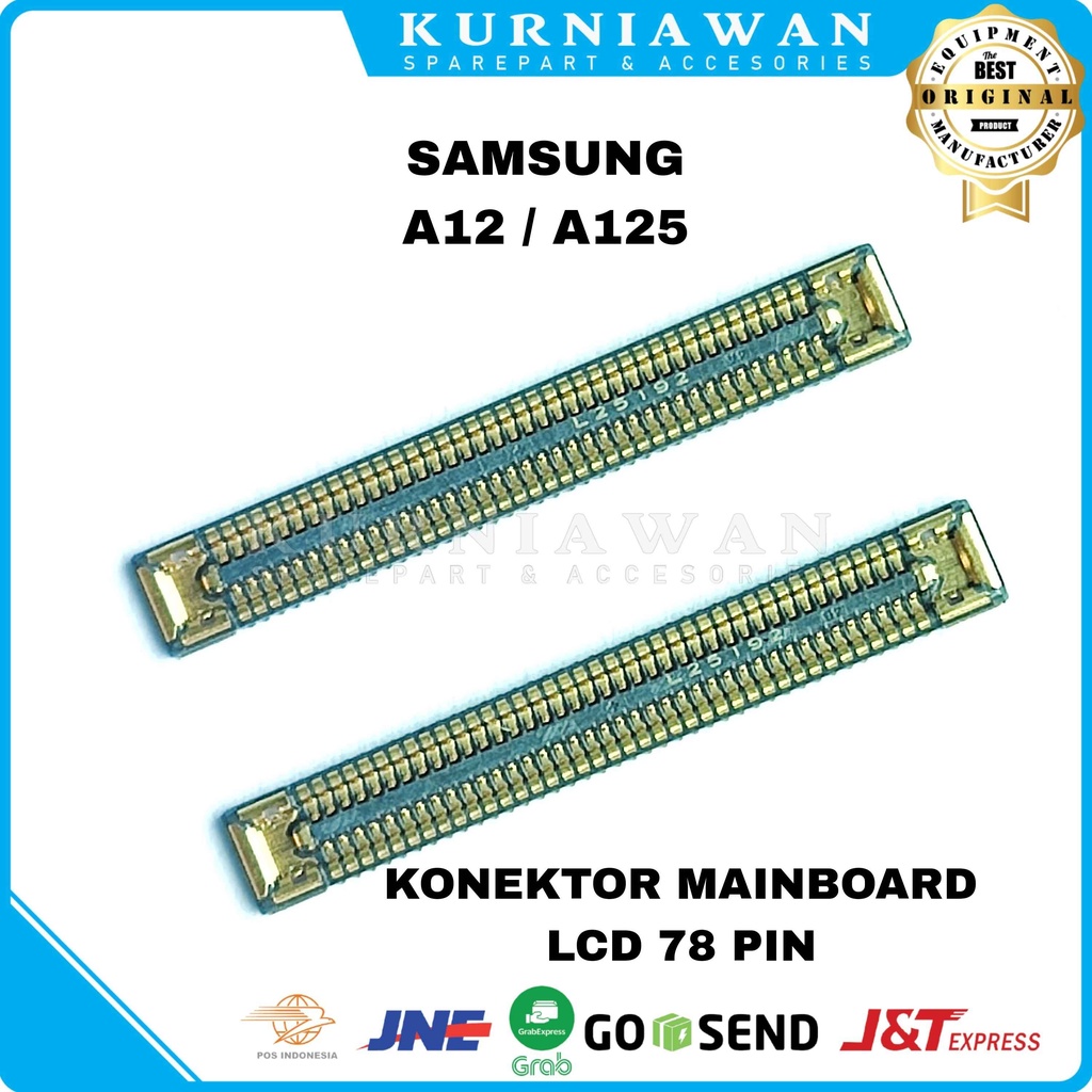 Jual Konektor Mainboard Samsung A12 A125 Soket Main Board Lcd FPC 78 ...