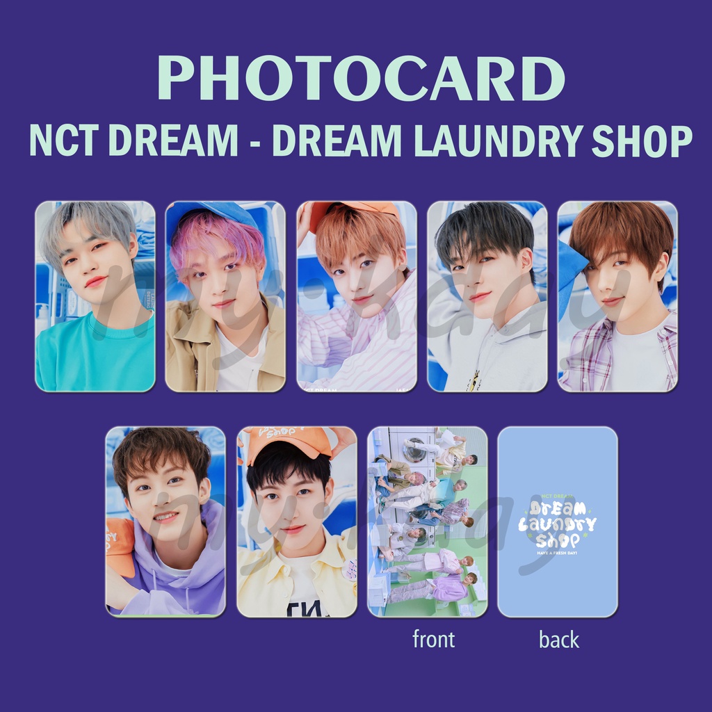 Jual PC-1059, Unofficial Photocard NCT Dream Dream Laundry Shop 2 sisi | Shopee Indonesia