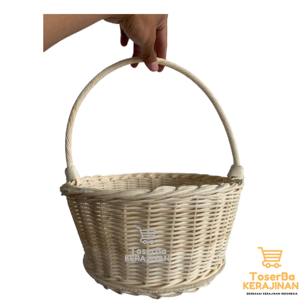 Jual Keranjang parcel rotan bulat mini | Shopee Indonesia