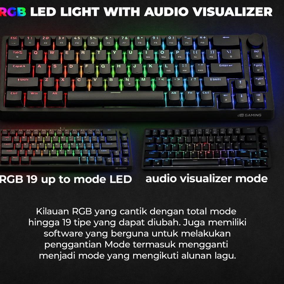 Jual Baru GZEUY Digital Alliance Keyboard Gaming Meca 6 PLUS Black 68 ...