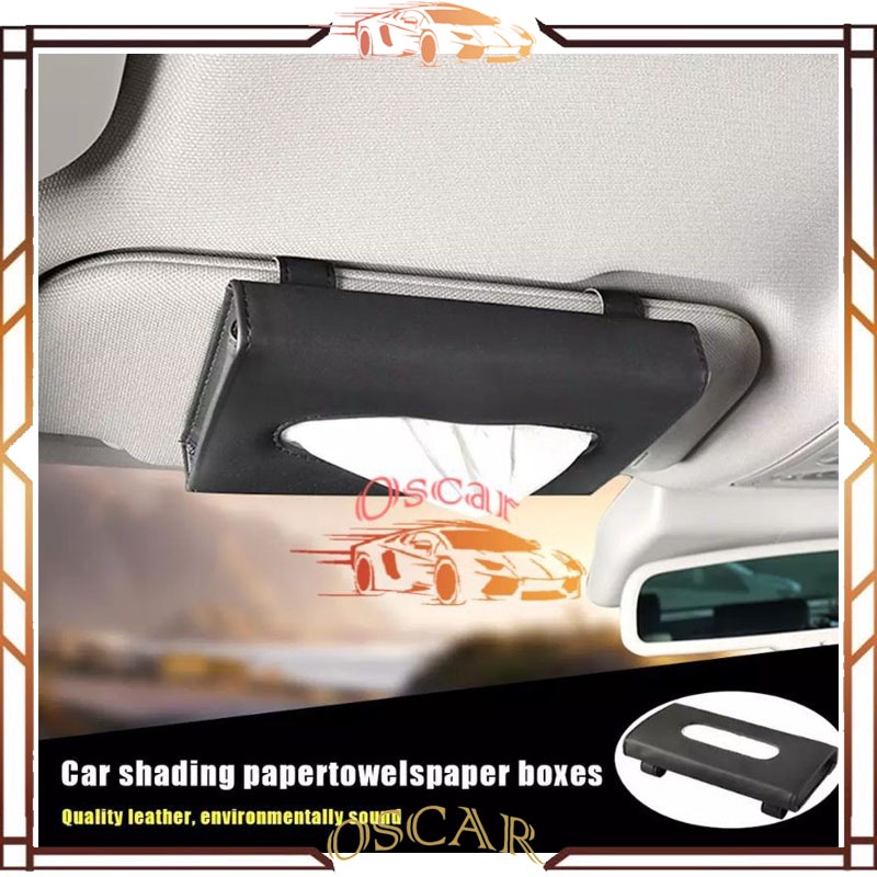 Jual Tissue holder / tempat tissue mobil model jepit warna hitam ...