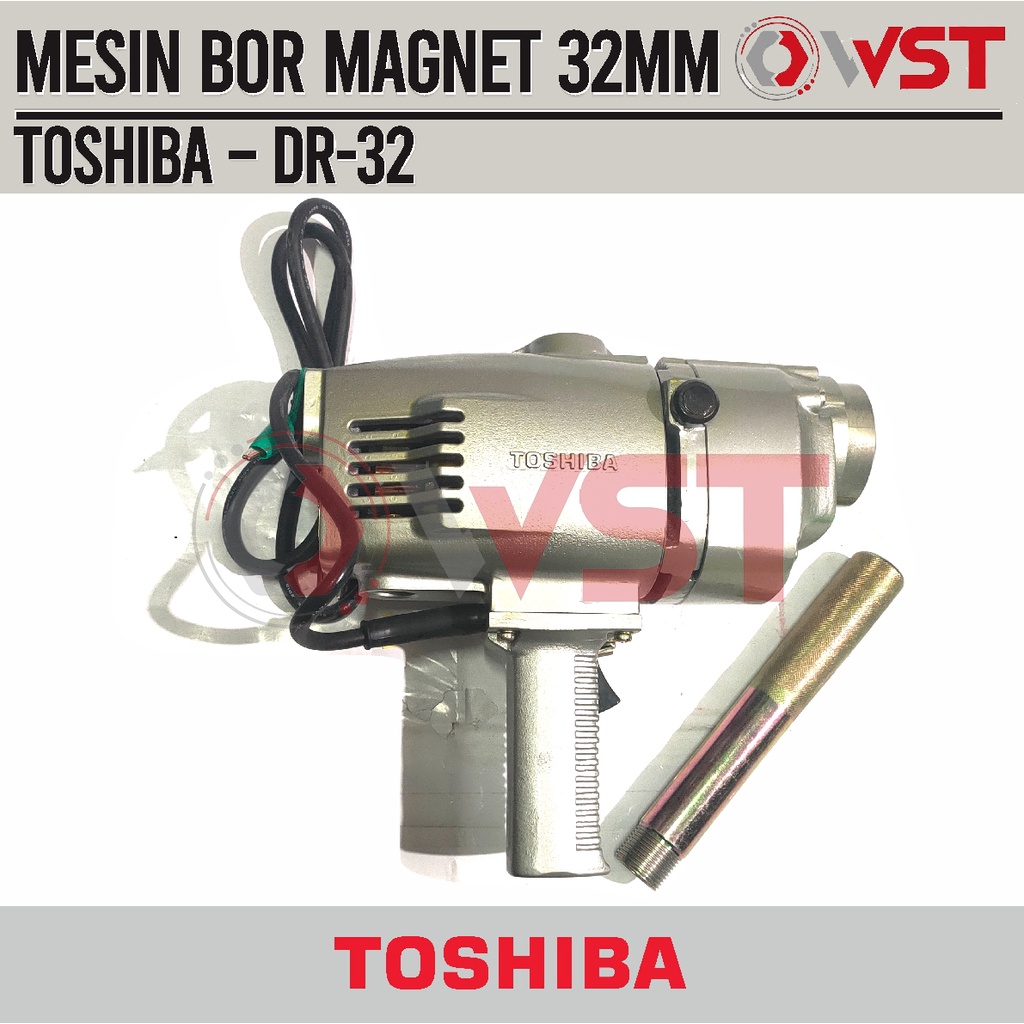 Jual Mesin Bor Magnet 32mm Toshiba DR-32 Made in Japan / Magnetic Drill ...