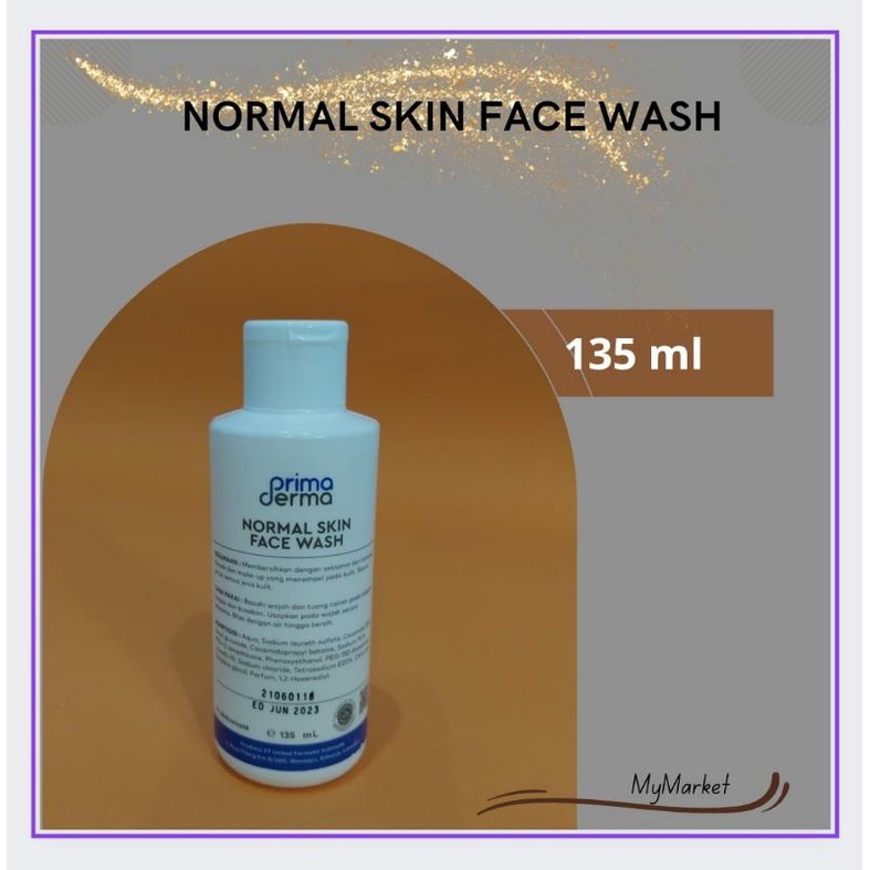Jual PRIMADERMA NORMAL SKIN FACE WASH 135 ml | Shopee Indonesia