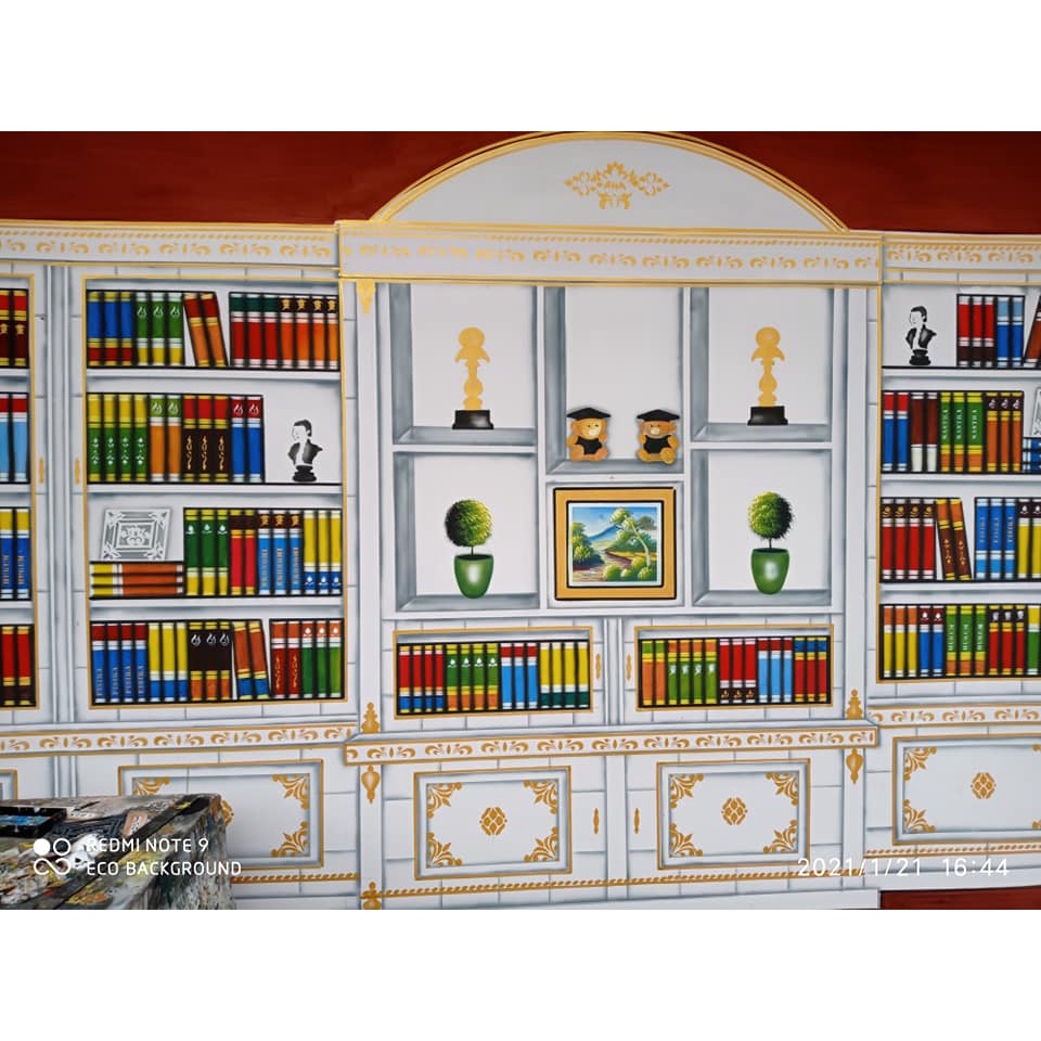 Jual Background Rak Buku untuk wisuda 07 | Shopee Indonesia