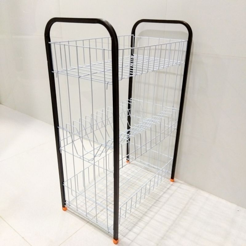 Jual Rak Piring RPK Aluminium Tray Besi Susun 3 | Shopee Indonesia
