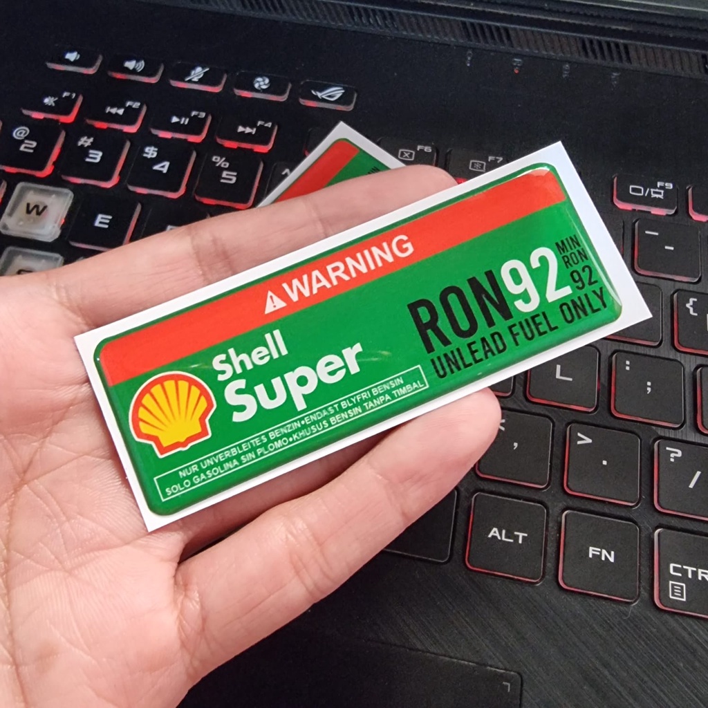 Jual STIKER TIMBUL WARNING VARIAN BAHAN BAKAR SHELL | Shopee Indonesia