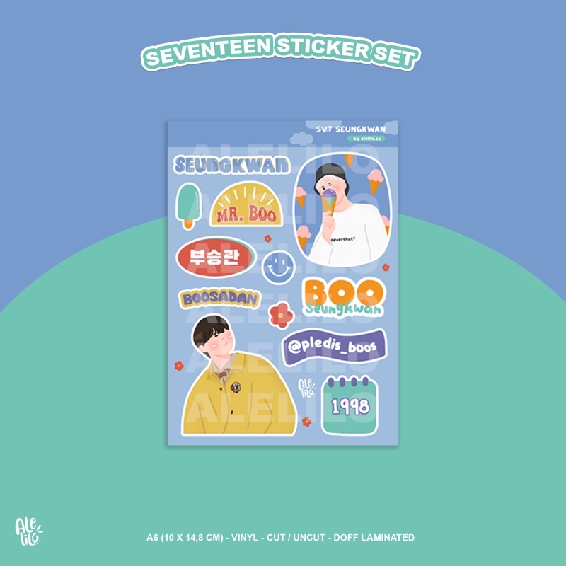 Jual SEVENTEEN STICKER SET (NEW DESIGN) | Shopee Indonesia