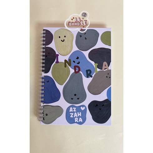 Jual Hard Cover Note Book (pakai nama di cover dan kertasnya) | Shopee ...