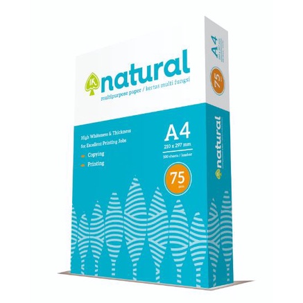 Jual Kertas print A4 Natural 75 GSM / HVS | Shopee Indonesia