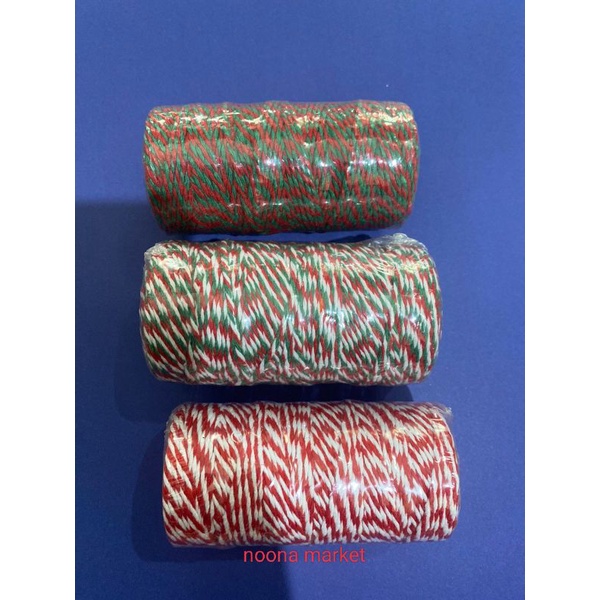 Jual Tali Pengikat Hampers / Tali Warna / Tali Natal / Ornamen Natal ...