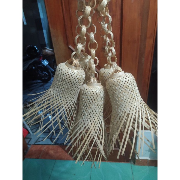 Jual Kap Lampu Bambu | Kap Lampu Gantung | Lampu Hias | Lampu unik ...