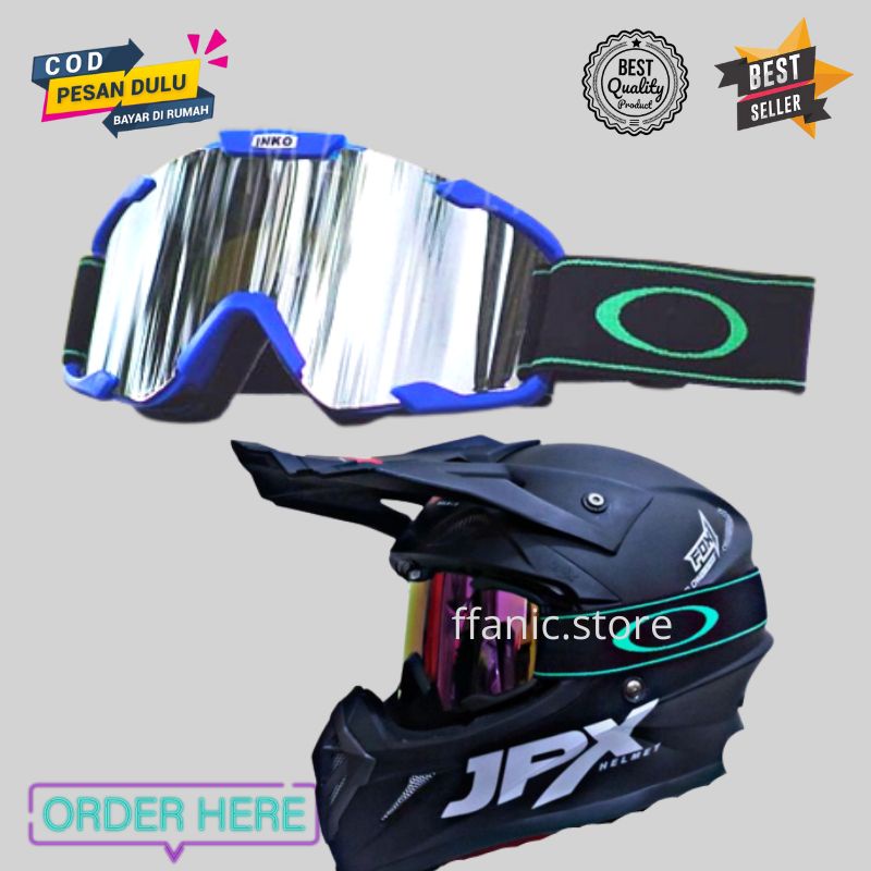 Jual Google INKO Kacamata helm Cross Trail original goggles helm trail ...