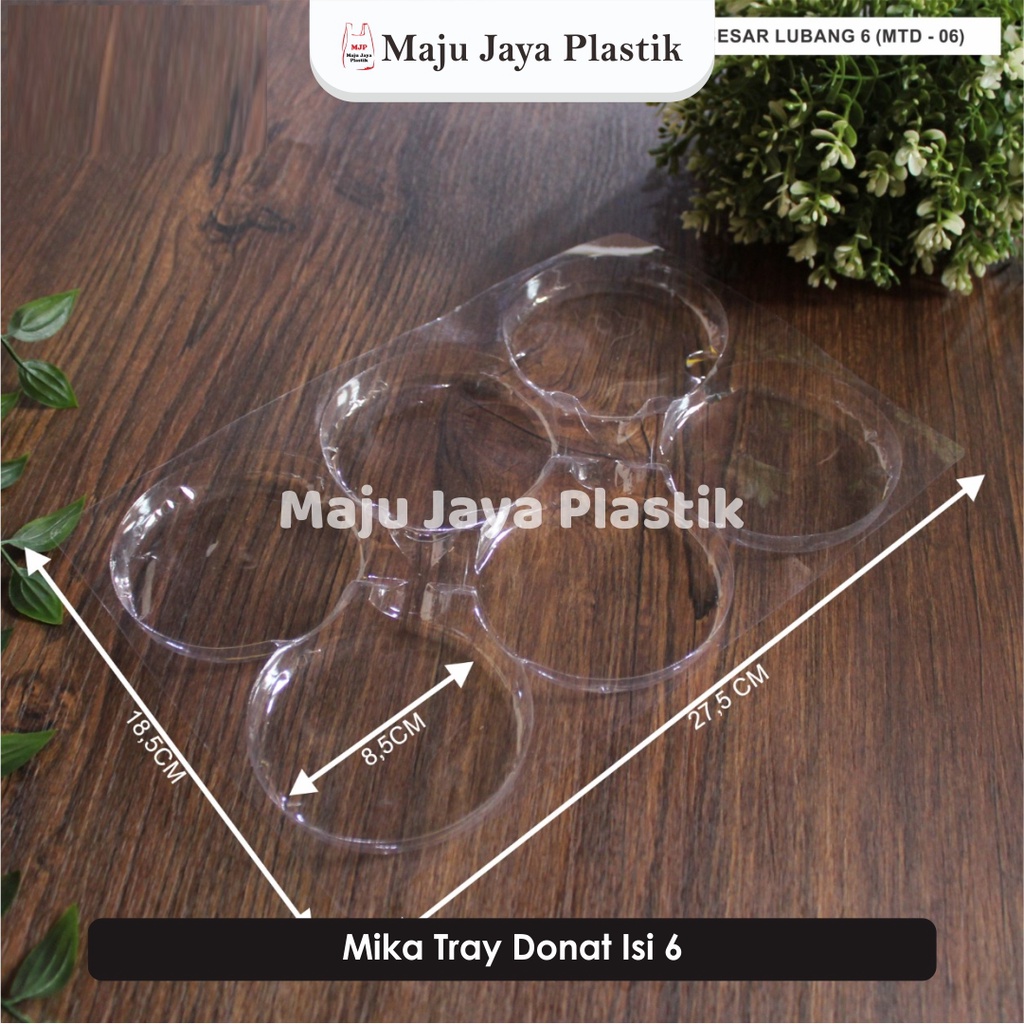 Jual Mika Plastik Tatakan Donat Besar 6 Lubang | Tray Mika Donat Uk ...