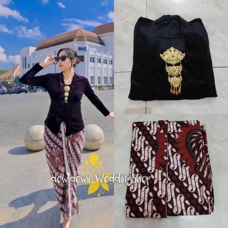 Jual [1 Set] Kebaya + Jarik Instan / Motif Lereng Garuda | Shopee Indonesia
