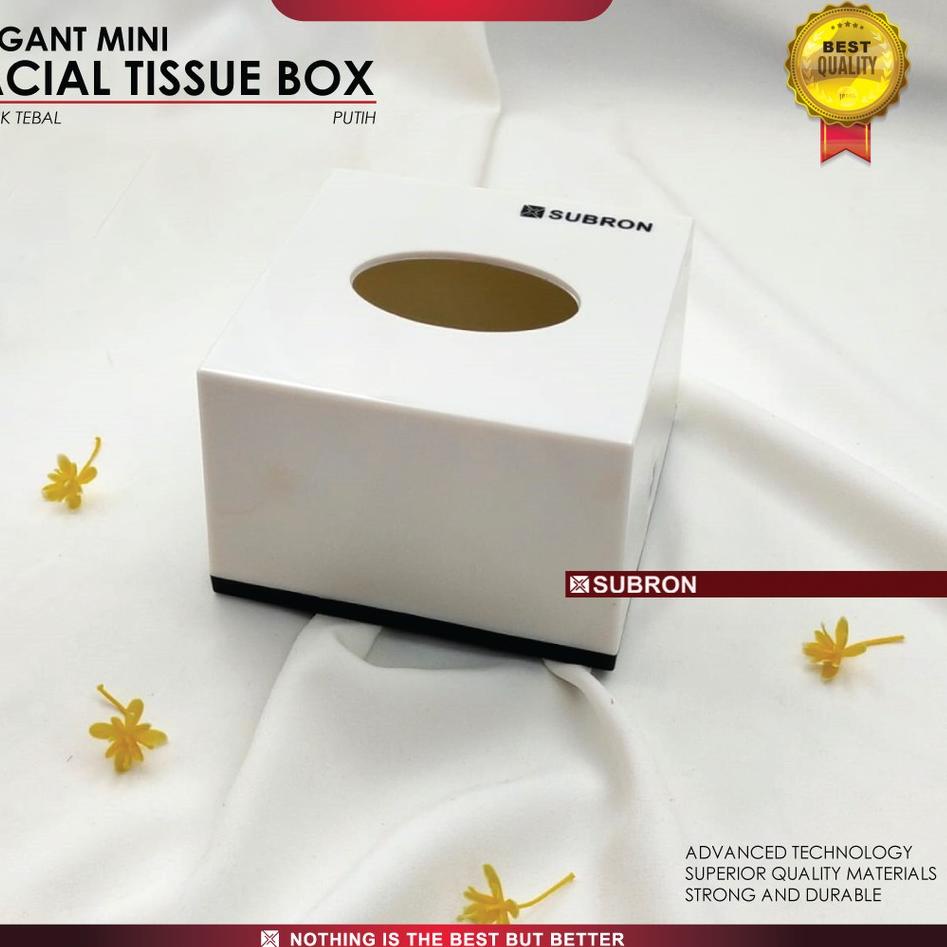 Jual Promosi Menarik--SUBRON Kotak Tisu Mini Tempat Tissue Box Putih ...